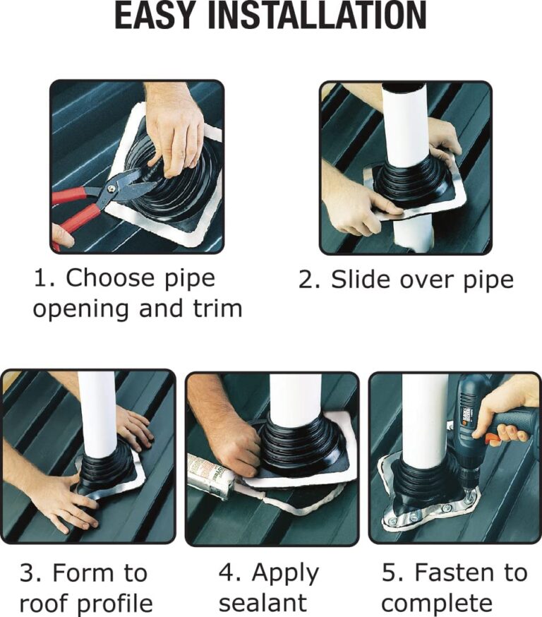 #6 Silicone High Temperature Pipe Flashing Boot - LDGSilicone